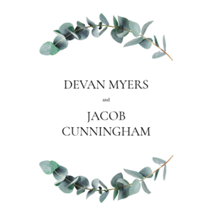 Jacob Cunningham and Devan Myers's Wedding Registry on Zola