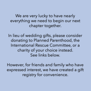 Miriam Moses and Zander Sebenius's Wedding Registry on Zola